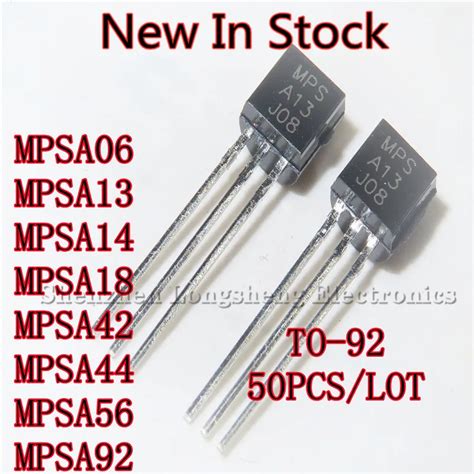 50pcs Lot Mpsa06 Mpsa13 Mpsa14 Mpsa18 Mpsa42 Mpsa44 Mpsa56 Mpsa92 To 92 Darlington Triode New In 