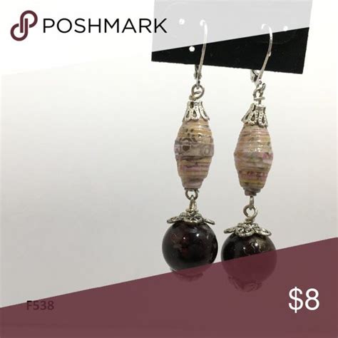 Handmade Beaded Dangle Earrings