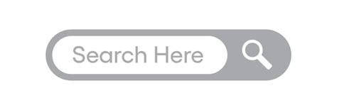 premium vector simple cursor click on outline search bar concept of