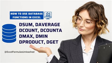 Excel Database Functions Explained DSUM DAVERAGE DCOUNT DCOUNTA DMAX DMIN And DPRODUCT