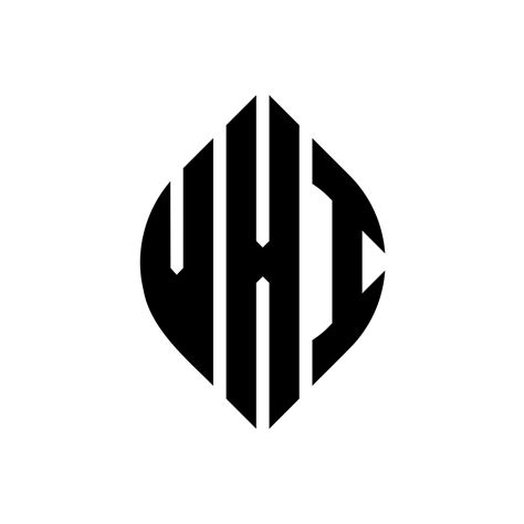 Vxi Circle Letter Logo Design With Circle And Ellipse Shape Vxi