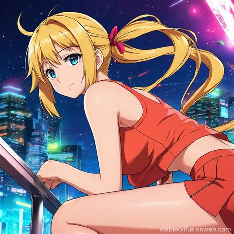 Garl Bent Over In Focus Stable Diffusion Online