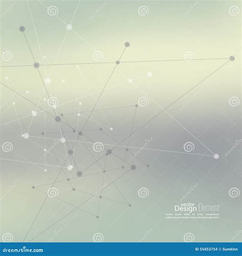 Abstract Neat Blurred Background With Dots Array Stock Vector