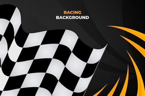 Premium Vector Modern Racing Design Background Vector Trendy Racing Background Template With