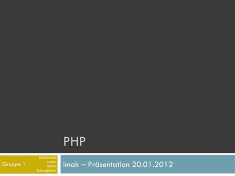 Ppt Php Powerpoint Presentation Free Download Id3483979