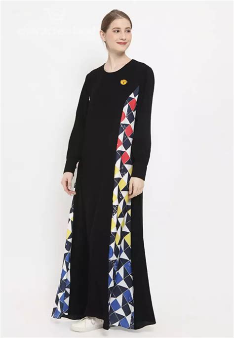 Jual Doraemon Doraemon Geometric Pattern Dress Black Original 2026 Zalora Indonesia