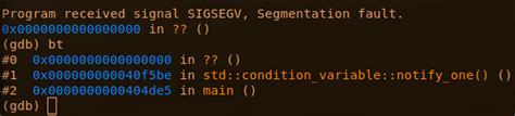 I Know Do You C Stdconditionvariable Null Pointer Derreference