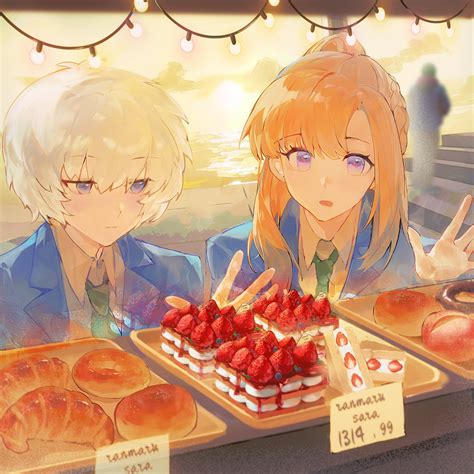 Chidouin Sara And Kageyama Ranmaru Kimi Ga Shine Drawn By Sama Danbooru