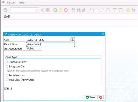 How To Build Global Class In Abap Se24 And Calling Class In Report Se38
