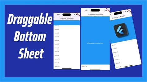 Flutter Draggable Scrollable Sheet And Draggable Bottom Sheet