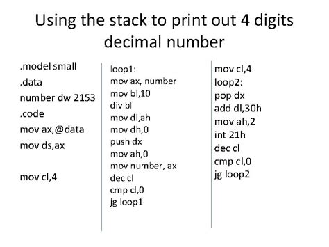 Working With The Stack Stack Concept Stack Is