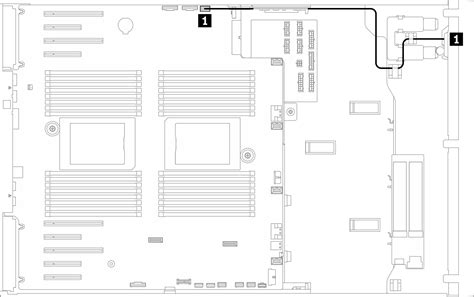앞면 패널 케이블 배선 Thinksystem St650v2 Lenovo Docs