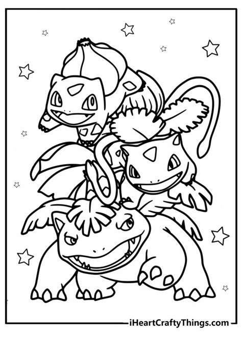 30 Bulbasaur Coloring Pages Free Pdf Printables For Fans
