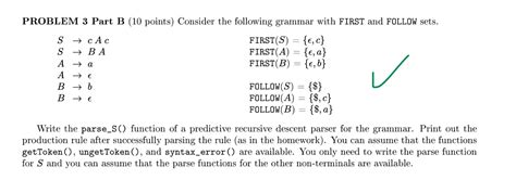 Solved PROBLEM Part B Points Consider The Following Chegg