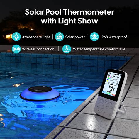 Solar Pool Thermometer Ibs P05r With Ambient Light Inkbird