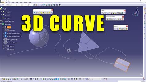 Catia V5 3d Curve Youtube