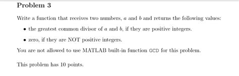 problem 3 write a function that receives two numbers a and b and