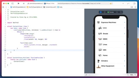 Building An Expandable List View With Inset Grouped Style Using SwiftUI