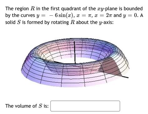 Solved The Region R In The First Quadrant Of The Xy Plane Is