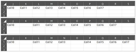 Excel Inserting Columns In Two Locations Multiple Times Within