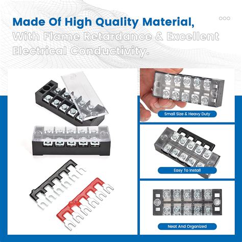 Snapklik Com Sets Terminal Blocks Pcs Positions V A Dual Row Screw Terminal