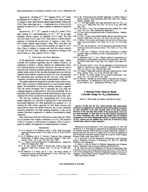 Pdf A Reduced Order Based Controller Design For H∞ Optimization