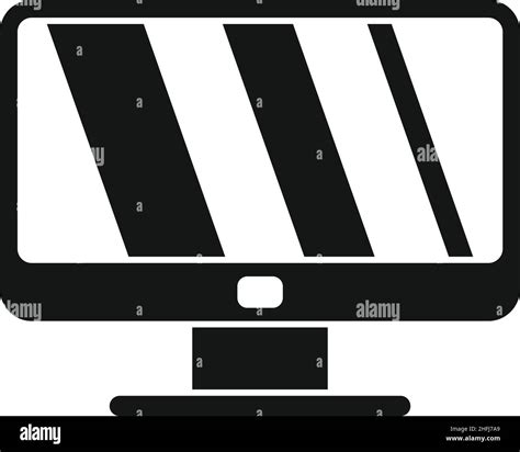 Lcd Monitor Icon Simple Vector Computer Screen Modern Display Stock Vector Image And Art Alamy