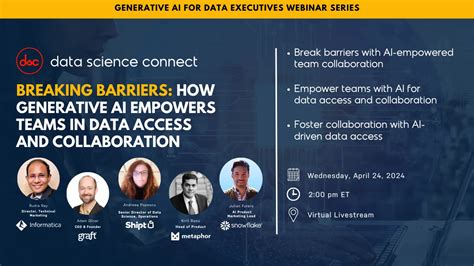 Democratizing Data Accessibility With Generative Ai Webinar