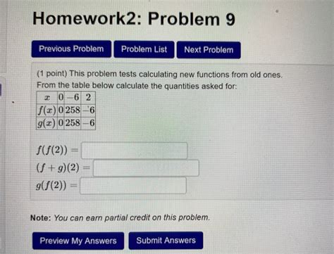 Solved Homework2 Problem 9 Previous Problem Problem List