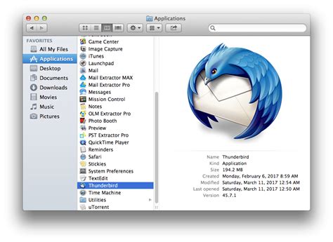 how to find thunderbird profile folder directory path in mac windows