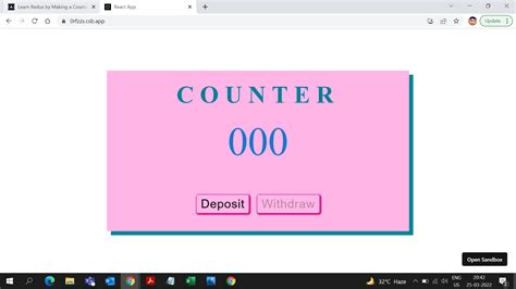 GitHub ParasPuku DepositWithdrawCounter React Redux Created With CodeSandbox