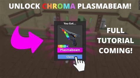 Unlock New Chroma Plasmabeam In Mm2 Update Roblox Mm2 Youtube