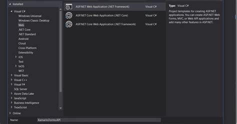integrar web api de en proyecto de xamarin forms utilizando visual