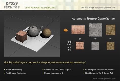 proxy textures 3dsmax plugin