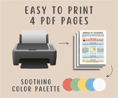 4 Dbt Window Of Tolerance Worksheets Dialectical Behavior Etsy