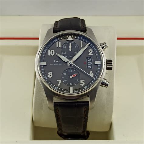 Iwc Pilots Spitfire Chronograph Grey Dial Iw387802 Catawiki