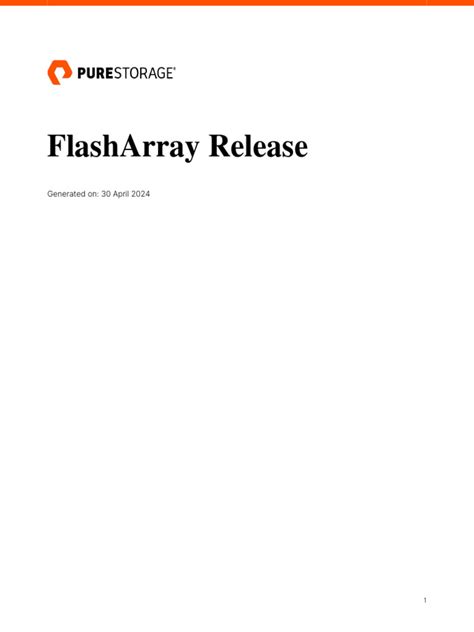 Flasharray Release 6 5 4 Pdf
