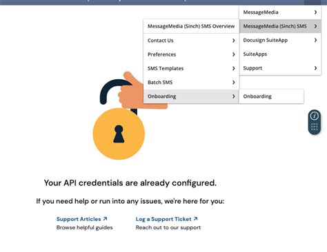 Netsuite Onboarding Screen Sinch Messagemedia