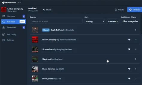 how to install and manage mods in lethal company