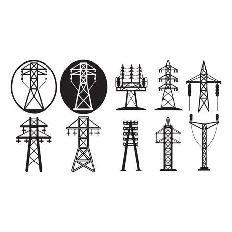 Electric Tower Icon 61887986 Vector Art At Vecteezy