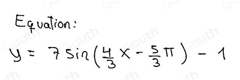 Solved Below is the graph of a trigonometric function It intersects its midline at π