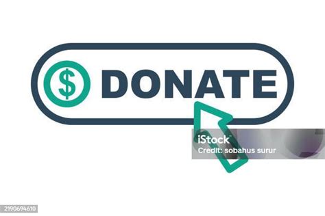 기부 버튼 아이콘입니다 선 아이콘 스타일입니다 자선 단체와 관련된 아이콘입니다 기부 요소 벡터 일러스트 레이 션 개념에 대한