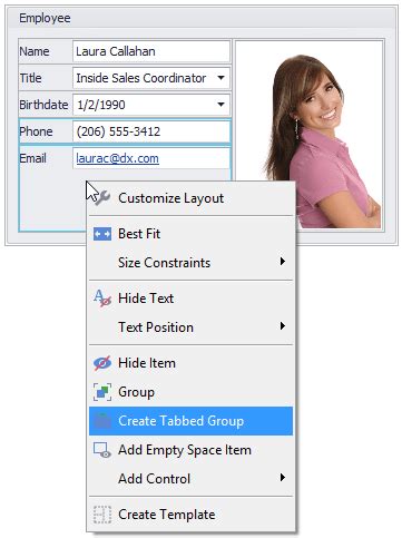 Creating Tabbed Groups WinForms Controls DevExpress Documentation