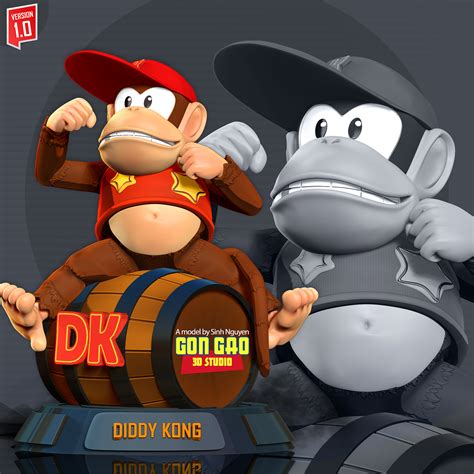💬 Diddy Kong・ 3d File For ・cults