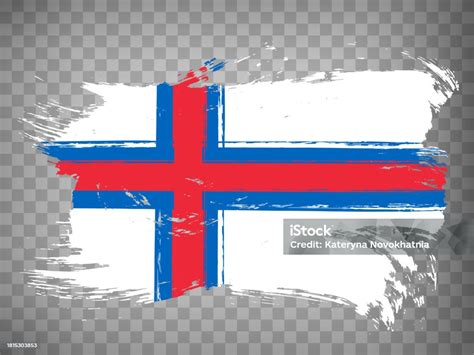 플래그 페로 제도 브러시 스트로크 배경입니다 페로 제도의 국기 에 대한 투명한 배경에 웹 사이트 디자인 앱 Ui 스톡 벡터입니다 주당순이익10 0명에 대한 스톡 벡터 아트