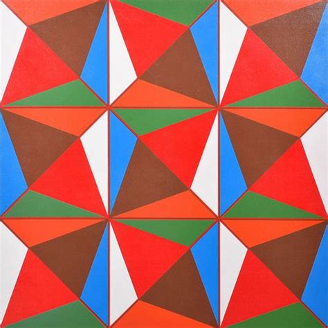 Large Doris Leeper Geometric Painting 71h Sold At Auction On 3rd
