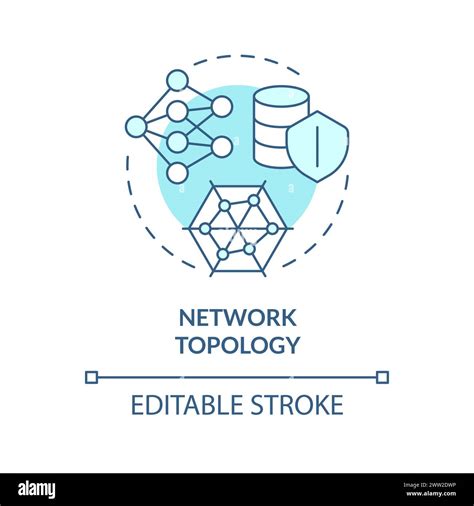 Network Topology Soft Blue Concept Icon Stock Vector Image And Art Alamy