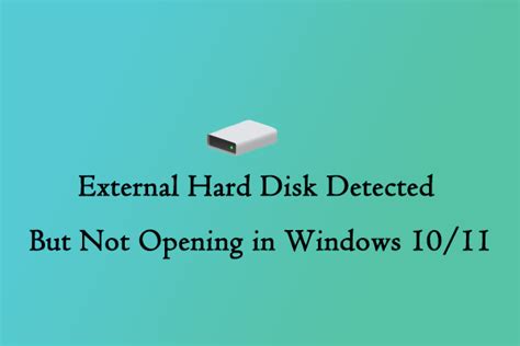 Fix External Hard Disk Detected But Not Opening In Windows Eroppa