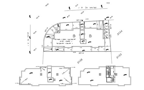 Building And Plot Demarcation Plan AutoCAD File Cadbull