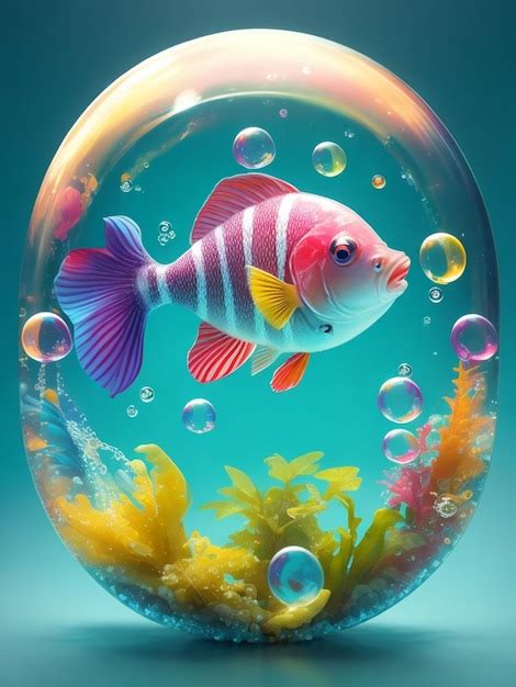 Premium Ai Image Fish Bubble Premium Ai Image Fish Bubble